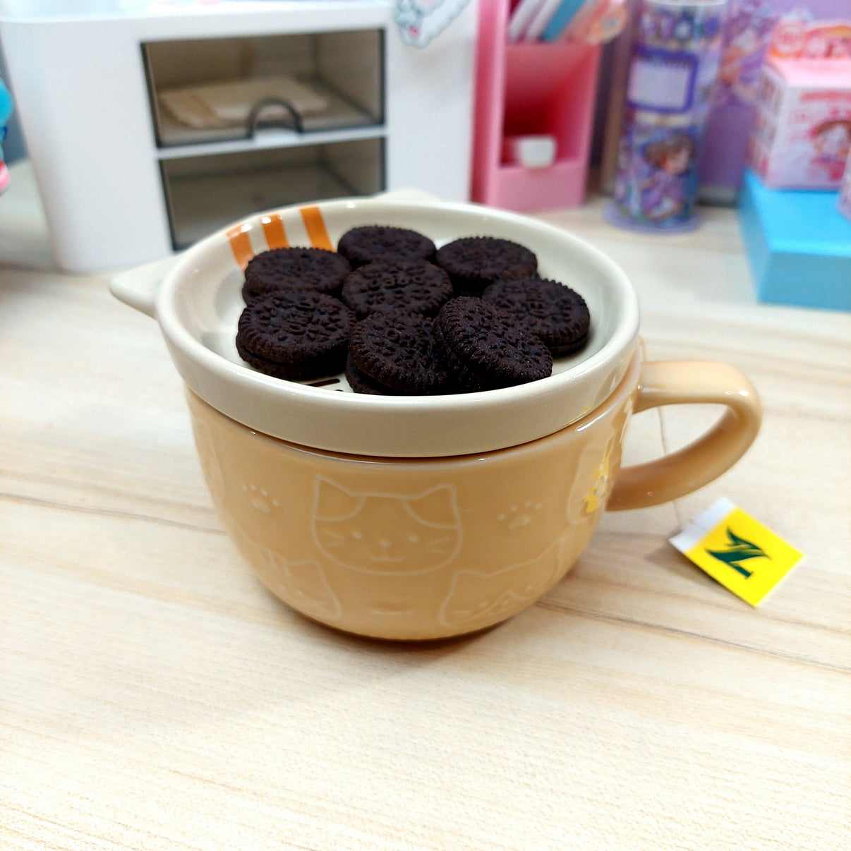 Adorable Cat/Puppy Cup with Lid for Study Sessions – The Kawaii Nest