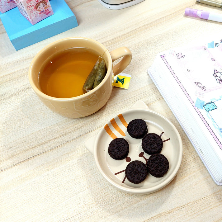 Adorable Cat/Puppy Cup with Lid for Study Sessions – The Kawaii Nest