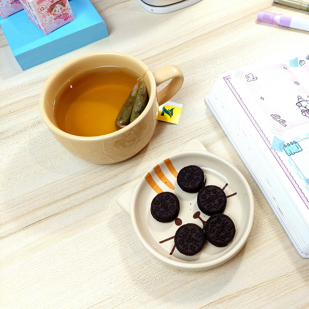 Adorable Cat/Puppy Cup with Lid for Study Sessions – The Kawaii Nest