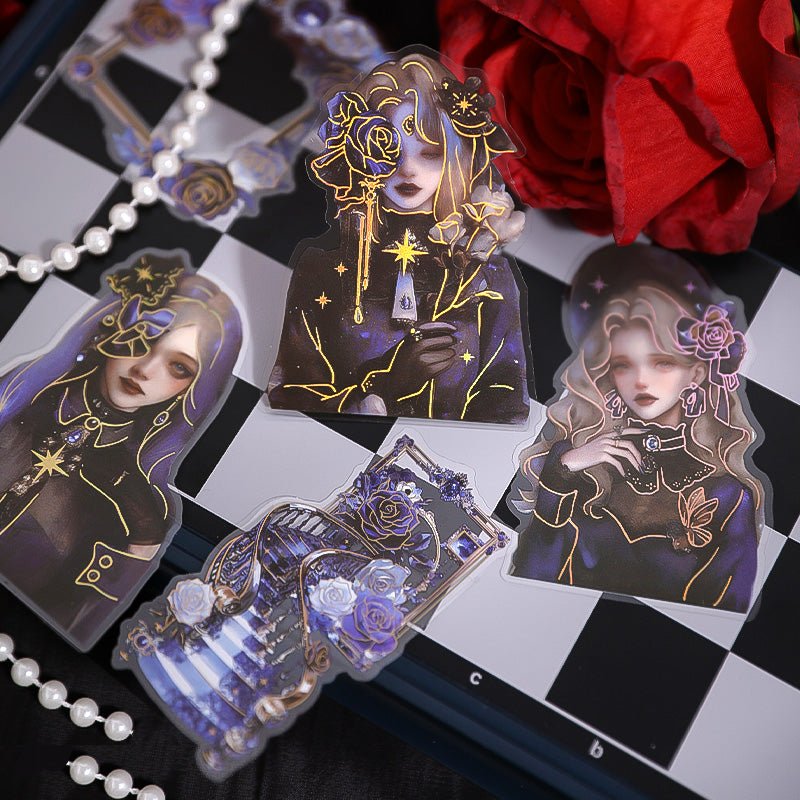 Castle Curse P.E.T. Sticker Pack - Gothic Girls & Antique Roses – The ...