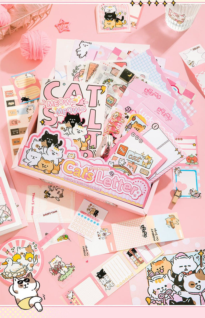 Cute Cat Journal Gift Set - Essential Pack for Journaling – The Kawaii Nest