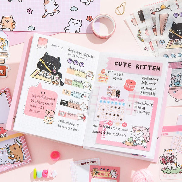 Cute Cat Journal Gift Set - Essential Pack for Journaling – The Kawaii Nest