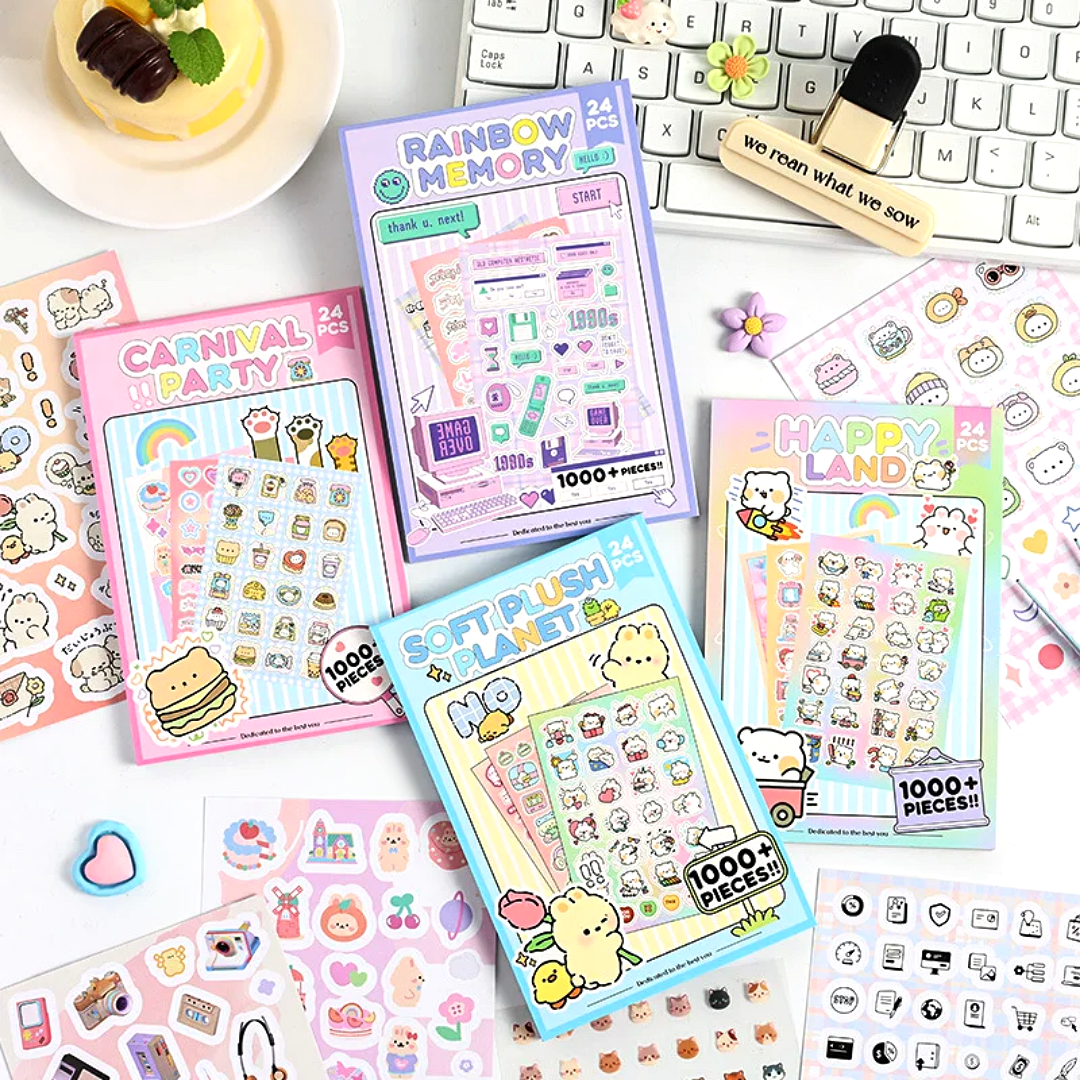 Kawaii Deco Sticker Books: Over 1000 Cute Designs – The Kawaii Nest