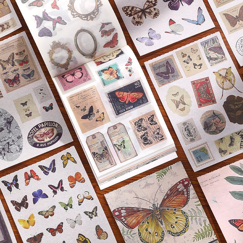 Nature Themed Sticker Book: 30 Washi Stickers, 20 Journaling Papers ...